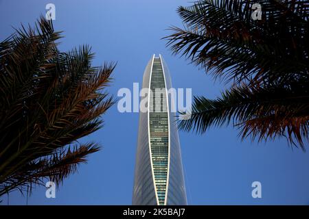 Wolkenkratzer der Qatar Gas, Navigation Tower, Doha, Qatar, Katar Stock ...