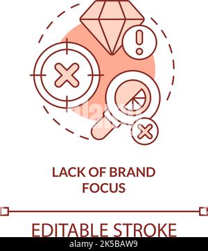 Lack of brand focus concept icon Stock Vector Image & Art - Alamy
