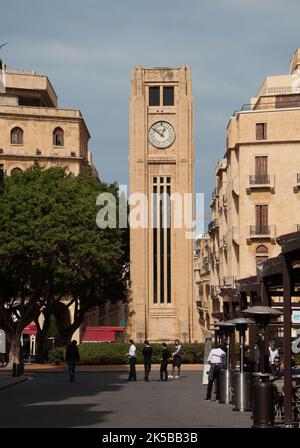 Clock tower in Place d'Etoile (Nejemah Square), Downtown, Beirut ...