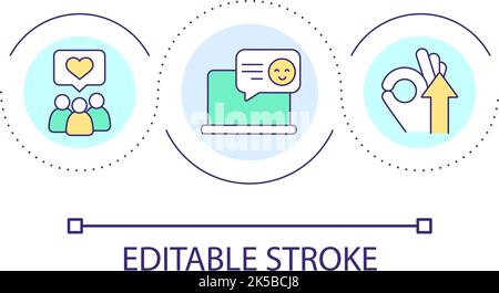 Positive feedback loop concept icon Stock Vector Image & Art - Alamy