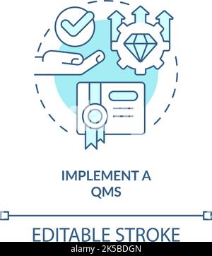 Implement QMS concept icon Stock Vector Image & Art - Alamy