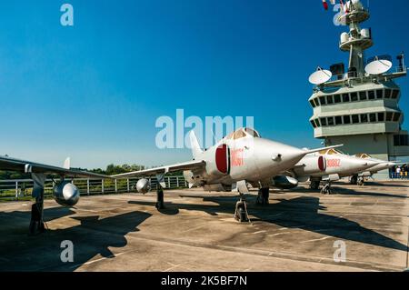 A Nanchang Q-5 ground attack aircraft, a Chinese development of the MiG ...