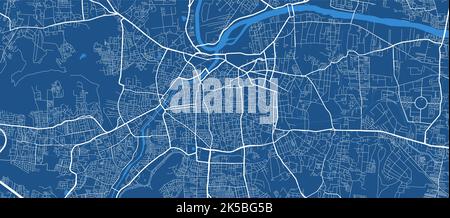 Pune map. Detailed map of Pune city administrative area. Cityscape ...
