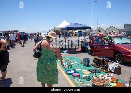 Milnerton Outdoor Flea Market in Cape Town, South Africa Stock Photo ...