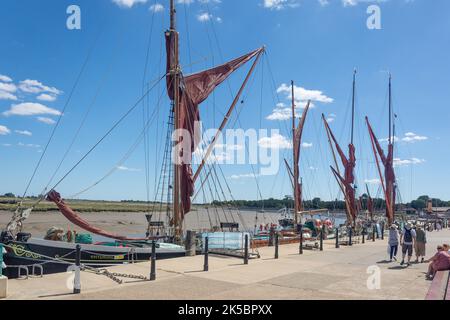 Thames sailing barges, The Hythe, Maldon, Essex, England, United ...