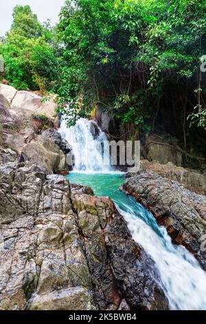 waterfall in deep forest , thailand Stock Photo - Alamy
