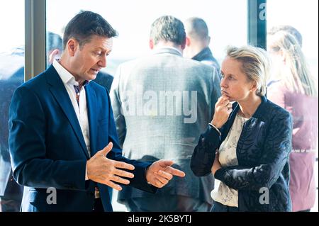 PSA Belgium CEO Cameron Thorpe poses for the photographer at a press ...