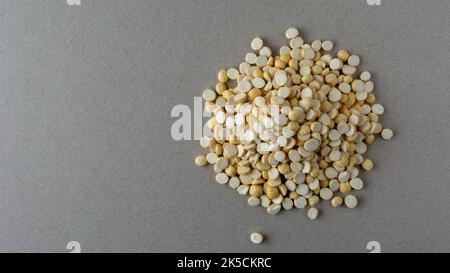 pile of roasted or fried bengal gram, also known as chenna dal or pori ...