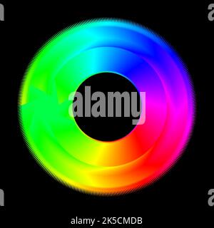 Optical light spectrum. Rainbow gradient background. Electromagnetic ...