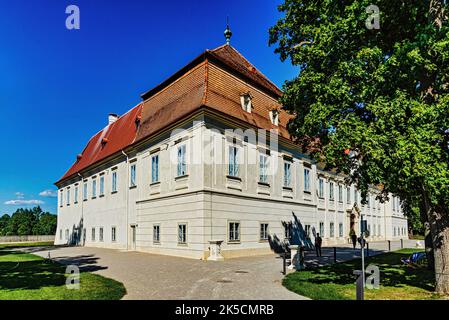 Marchegg Castle after renovation 2022 Stock Photo - Alamy