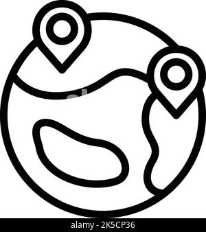 Asylum global location icon outline vector. Migration family. War ...