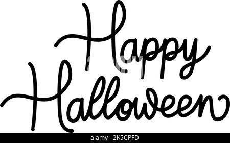 halloween in cursive letters Stock Vector Image & Art - Alamy
