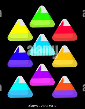 happy halloween, creepy skull trick or treat party celebration flat ...