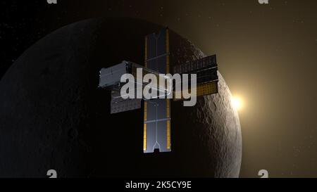 BioSentinel spacecraft enters a lunar flyby trajectory into a ...