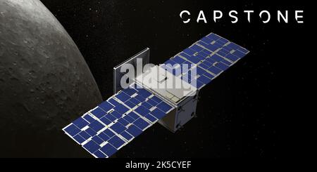 Virtual background of CAPSTONE spacecraft optimized for phone use (9x16 ...