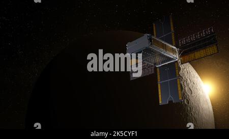 BioSentinel spacecraft enters a lunar flyby trajectory into a ...