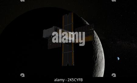BioSentinel spacecraft enters a lunar flyby trajectory into a ...