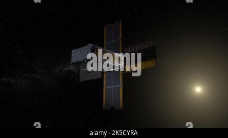 The BioSentinel spacecraft enters a heliocentric orbit. BioSentinel ...