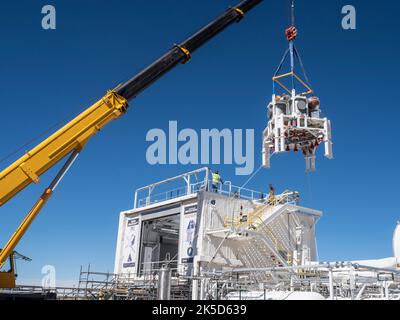 Orion spacecraft service module engines, including orbital maneuvering ...