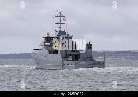 The French civilian training ship ALMAK departing from the Naval Base ...