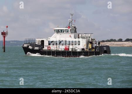 Serco Denholm SD operated vessel on Portsmouth Harbour southern England ...