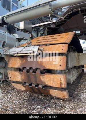 Eight NASA Artemis logos were installed on Crawler-Transporter 2 at ...