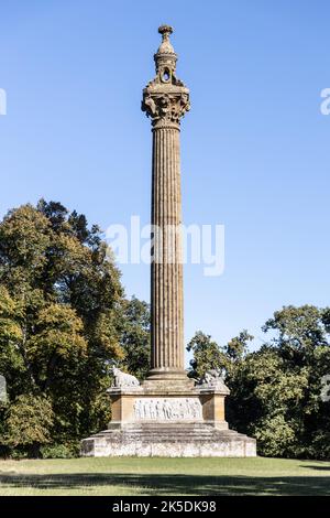 Holkham Hall Norfolk Monument to Thomas Coke, 1st Earl of Leicester ...
