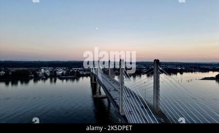 Aerial view of the New Goethals Bridge Stock Photo - Alamy