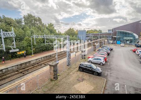 St Helens Central railway station also known as Shaw street station ...