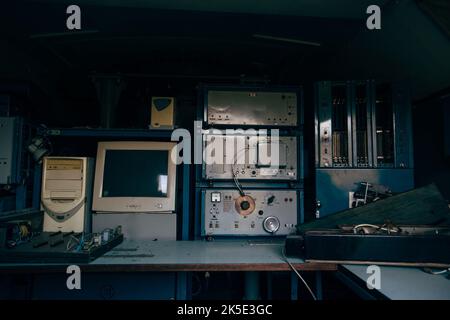Old military radio communication equipment Stock Photo - Alamy