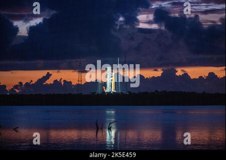 NASA Space Launch System Countdown Clock Stock Photo - Alamy