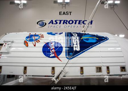 Inside the Astrotech processing facility at Vandenberg Air Force Base ...