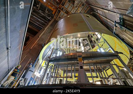 Rocket engine propellant tanks and cell dome top the A-3 Test Stand ...