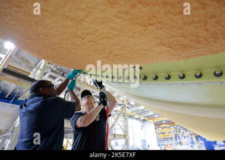 NASA and Boeing completed integration of the five major structures of ...