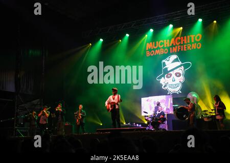 Mexico City, CDMX, Mexico. 7th Oct, 2022. The Catalan group Muchachito ...