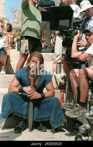 Brad Pitt on the set of Troy in Malta Stock Photo - Alamy