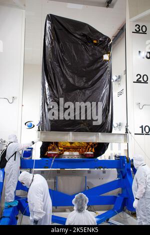 Inside the Astrotech processing facility at Vandenberg Air Force Base ...