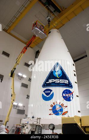 On Aug. 11, 2022, teams at the Astrotech facility at Vandenberg Space ...