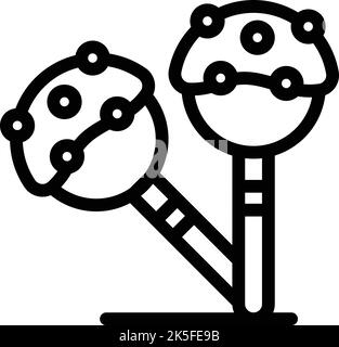 Cake pops icon outline vector. Candy pop. Art sugar color flat Stock ...