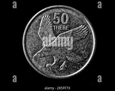 Photo coins Botswana,2013, 50 thebe Stock Photo - Alamy