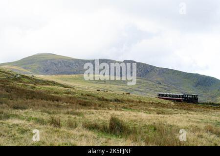 Snowdon Mountain Railway, Eryri National Park (Snowdonia), Wales, UK ...