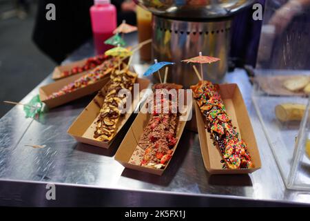 Waffle sticks in Adelaide showground, South Australia Stock Photo - Alamy