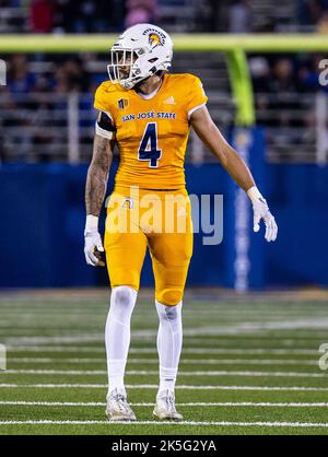 San Jose State wide receiver Nick Nash speaks during a press conference ...