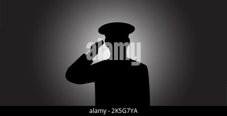 Salute, Military marine army general, warrior, soldier salutations Line ...