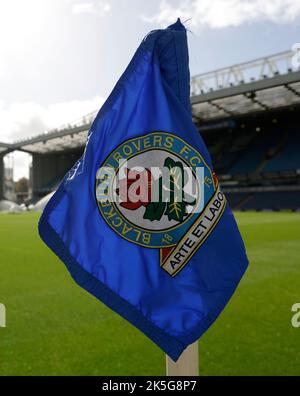 Blackburn Rovers corner flag ahead of the Sky Bet Championship match ...