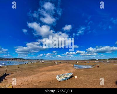 River Exe Estuary, Exmouth Flats from Dawlish Warren, Devon, UK Stock ...