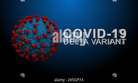 Covid-19 Delta variant, illustration Stock Photo - Alamy