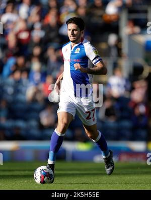 Blackburn Rovers' Lewis Travis during the Sky Bet Championship match at ...