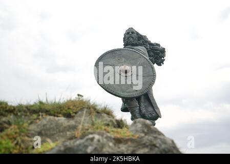 King Harald I Fairhair statue, Haugesund Gjestehavn, HAUGESUND, North ...