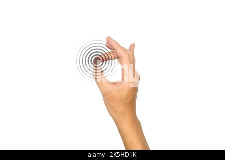 Two fingers touching. Finger sensation problems. Hand nerves problems ...